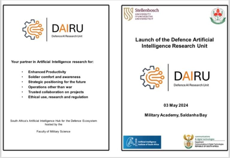 Defence Artificial Intelligence Research Unit (DAIRU) opens in South Africa
